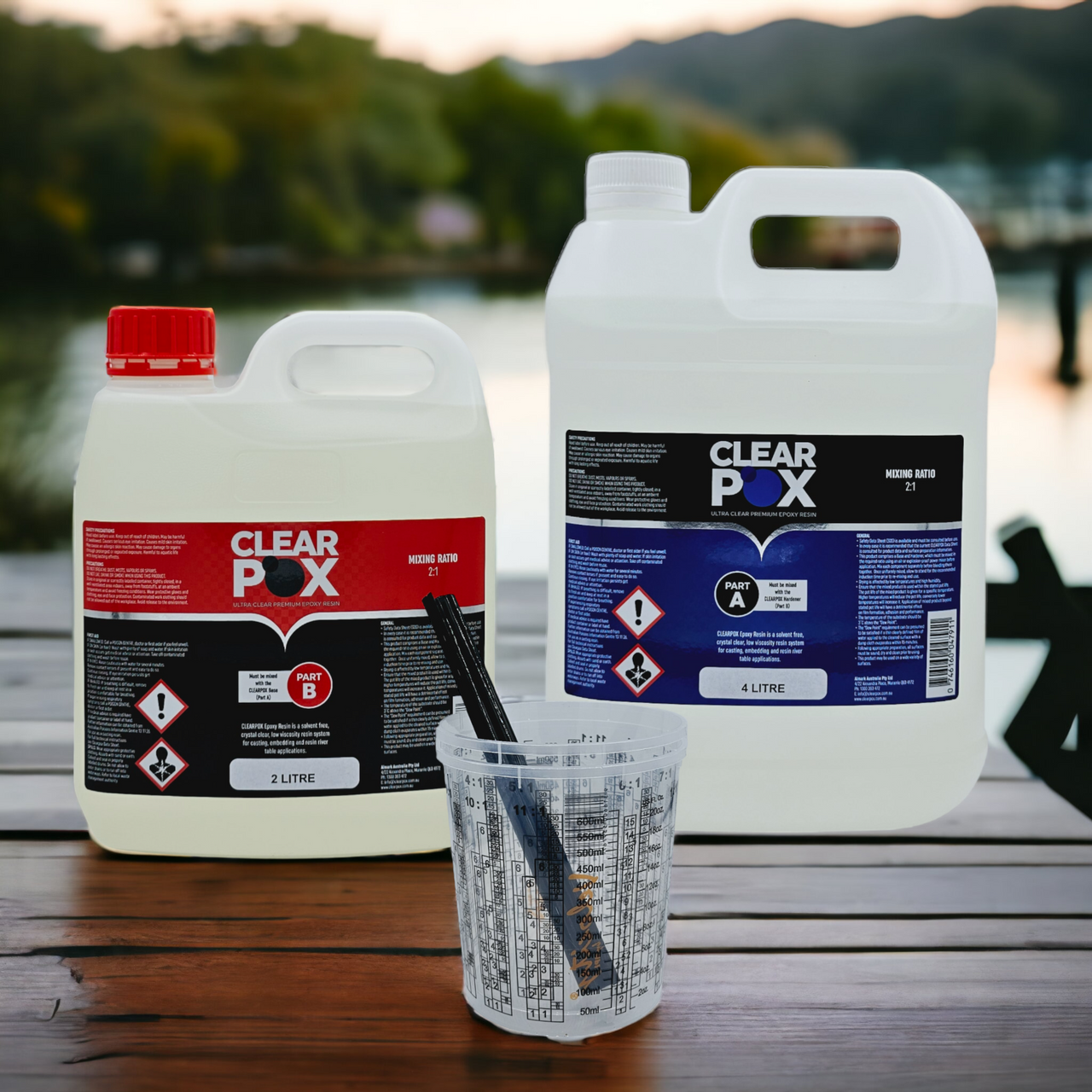 Clearpox Ultra Clear Epoxy Resin Kits Durable Non Yellowing And High