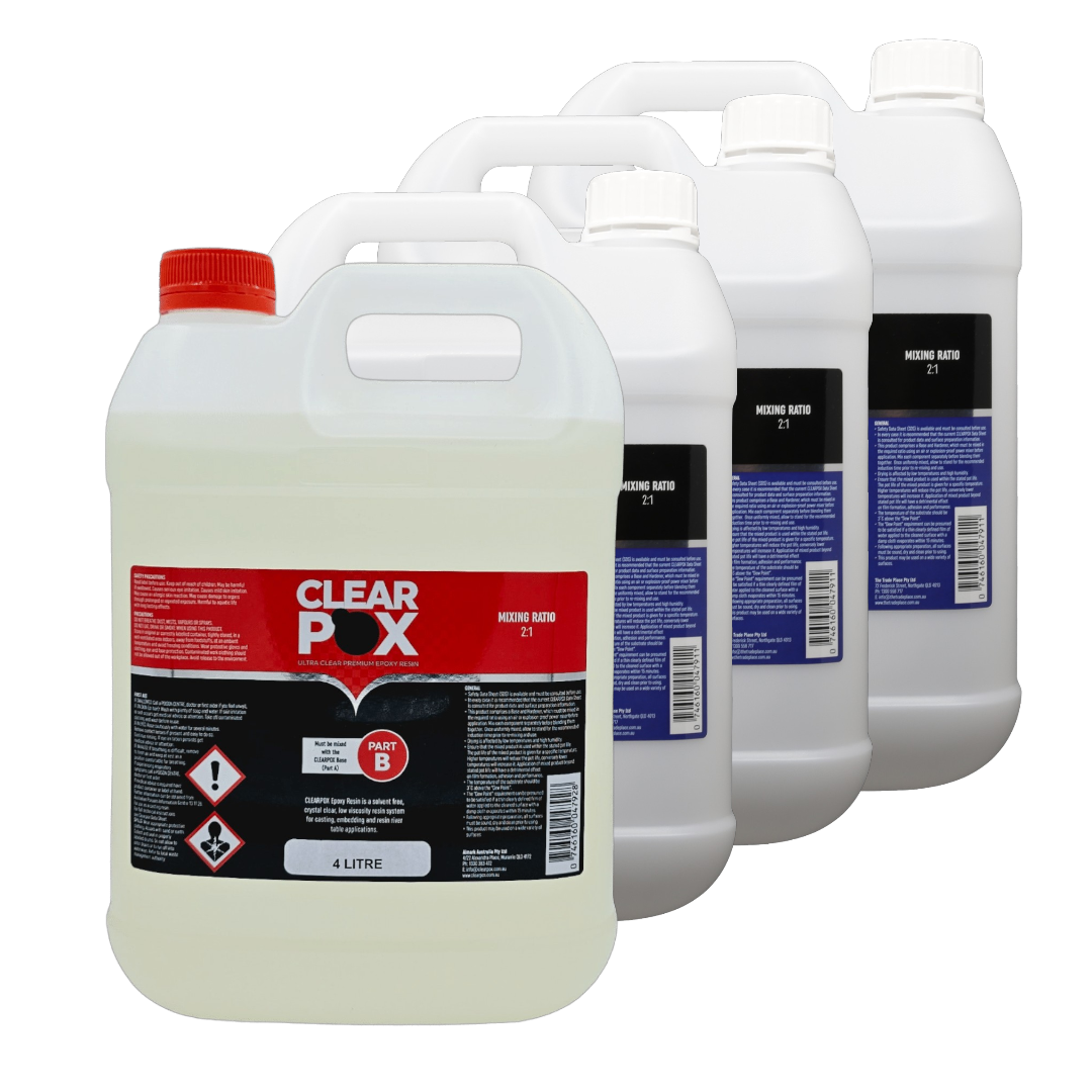 Clearpox Deep Pour Resin 3:1 – Crystal Clear Epoxy for Deep Casting ...